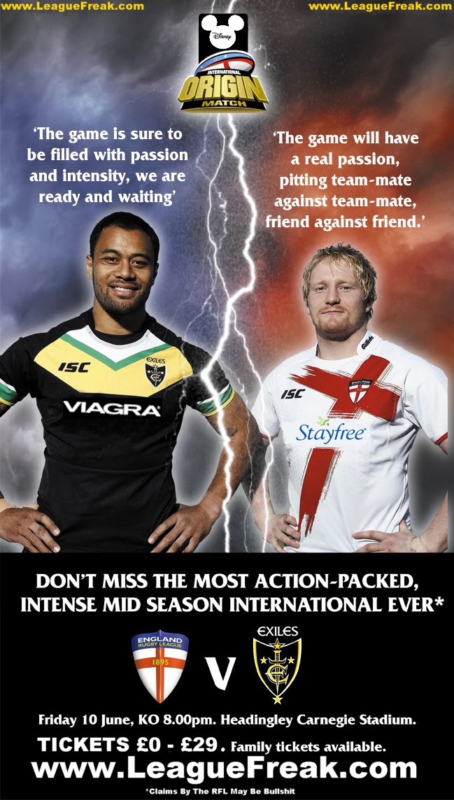 Welcome To International State Of Origin! - League Freak - Covering The ...